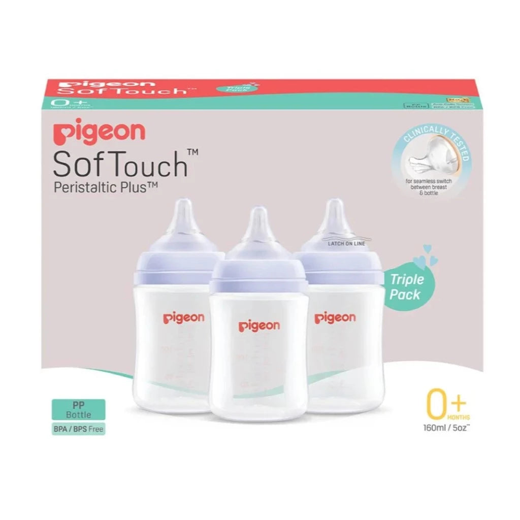 PIGEON SOFTOUCH™ PERISTALTIC PLUS™ 160ML- 3 PACK – Precious Cargo