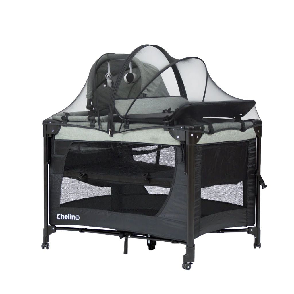 CHELINO TIFFANY LUX 2-IN-1 CO-SLEEPER CAMP COT – Precious Cargo