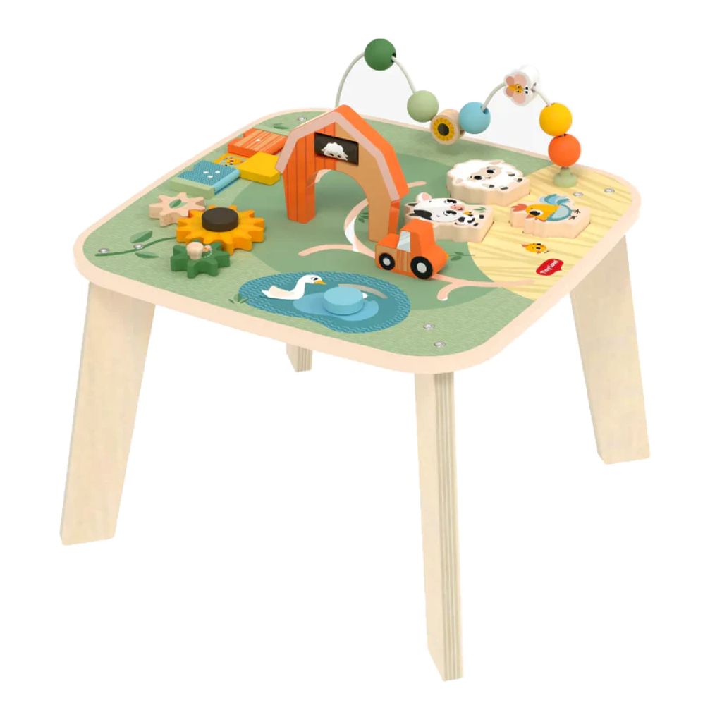 TINY LOVE FARMERS FUNDAY WOODEN ACTIVITY TABLE – Precious Cargo